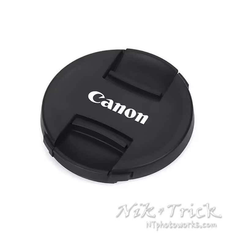 Canon Logo 52mm Centre Pinch Lens Cap - Nik & Trick Photo Services